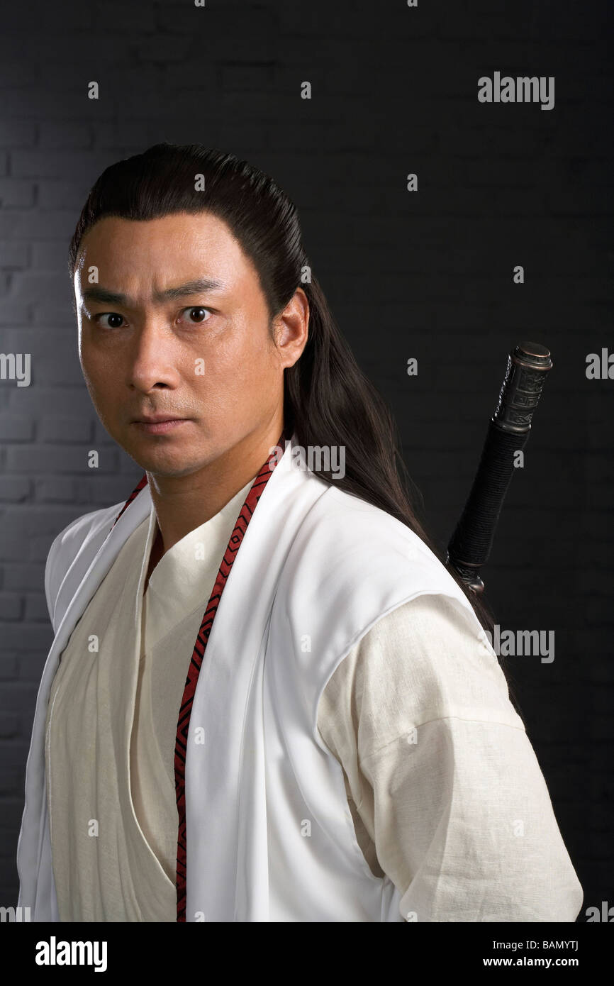 Ancient Chinese Warrior-Hero Stock Photo - Alamy