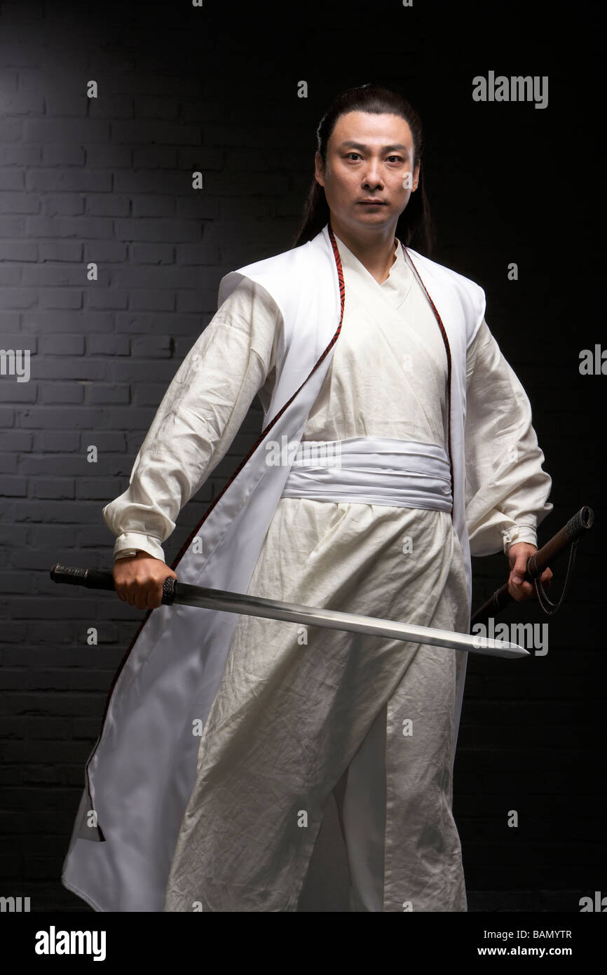 Ancient Chinese Warrior-Hero Stock Photo - Alamy