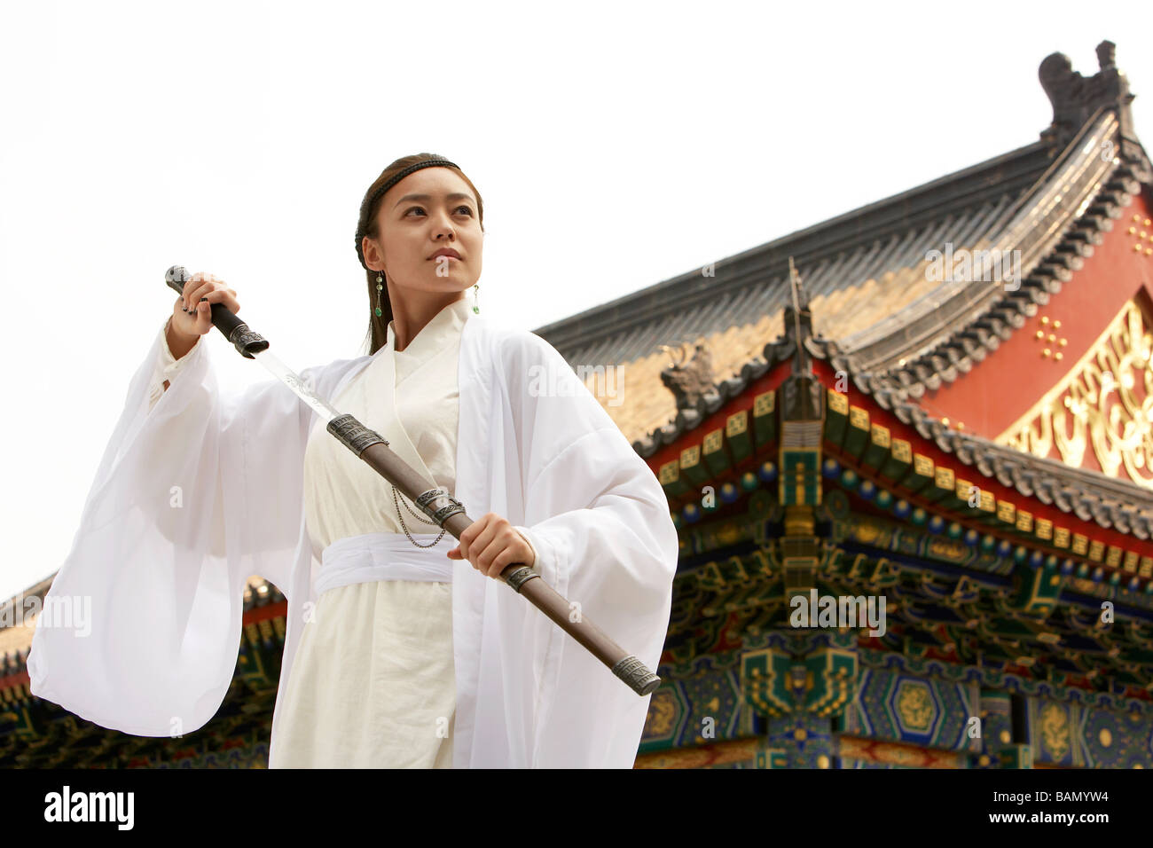 Ancient Chinese Warrior-Hero Stock Photo - Alamy