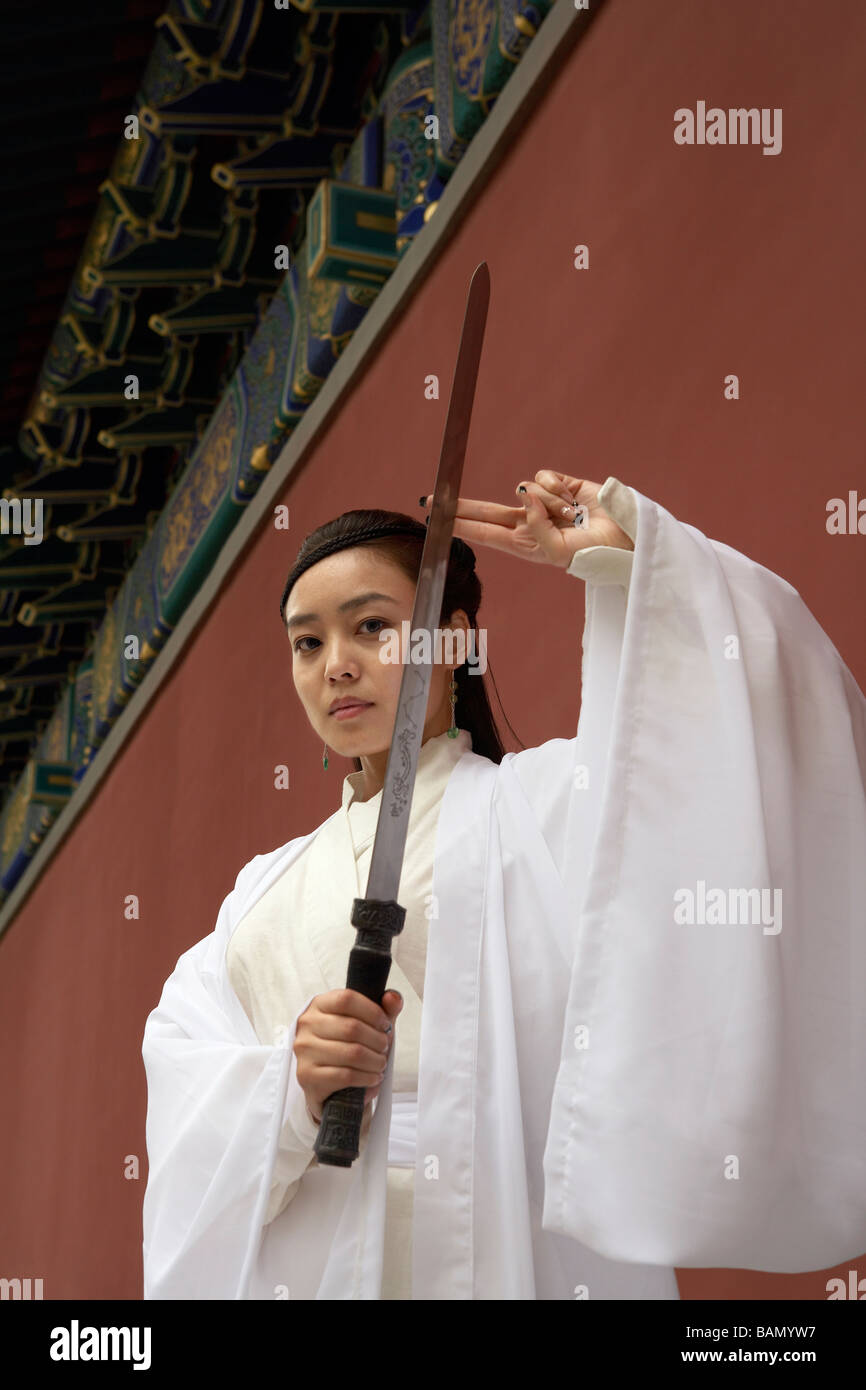 Ancient Chinese Warrior-Hero Stock Photo - Alamy