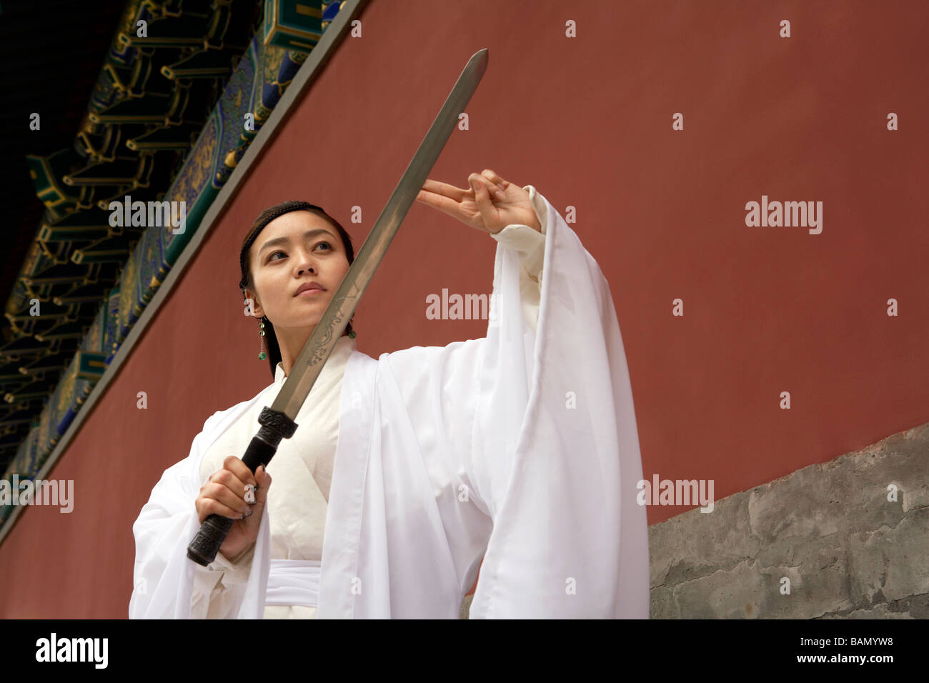 Ancient Chinese Warrior-Hero Stock Photo - Alamy