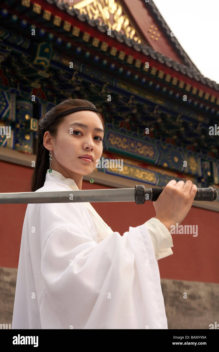 Ancient Chinese Warrior-Hero Stock Photo - Alamy