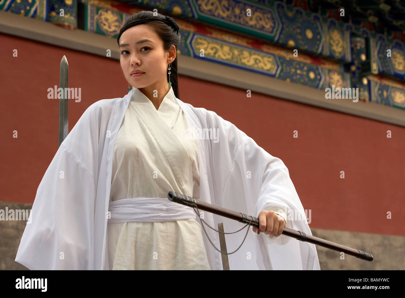 Ancient Chinese Warrior-Hero Stock Photo - Alamy