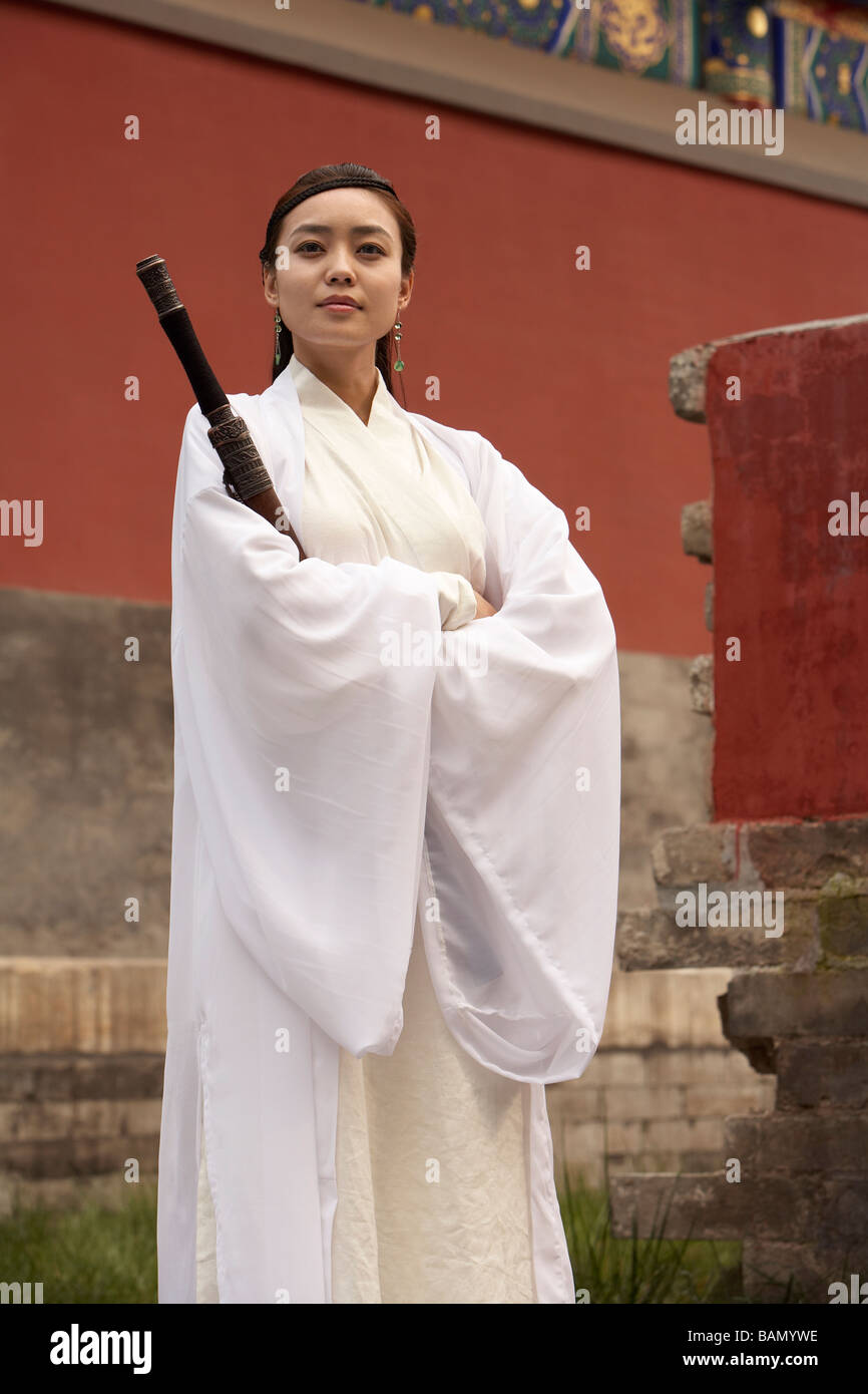 Ancient Chinese Warrior-Hero Stock Photo - Alamy