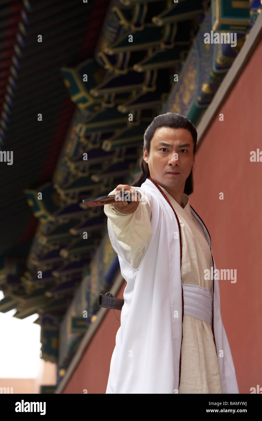 Ancient Chinese Warrior-Hero Stock Photo - Alamy