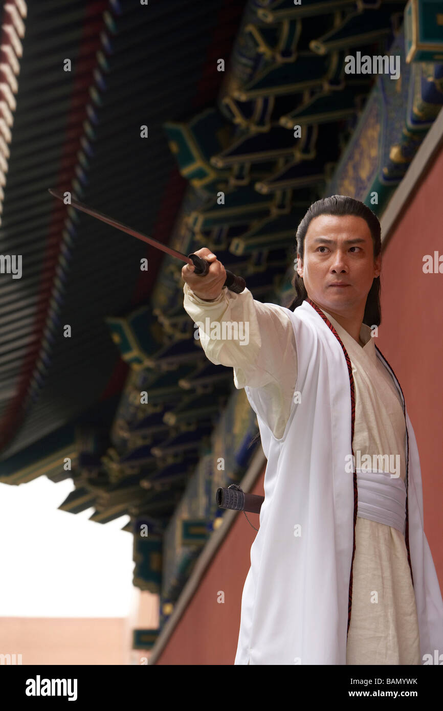 Ancient Chinese Warrior-Hero Stock Photo - Alamy