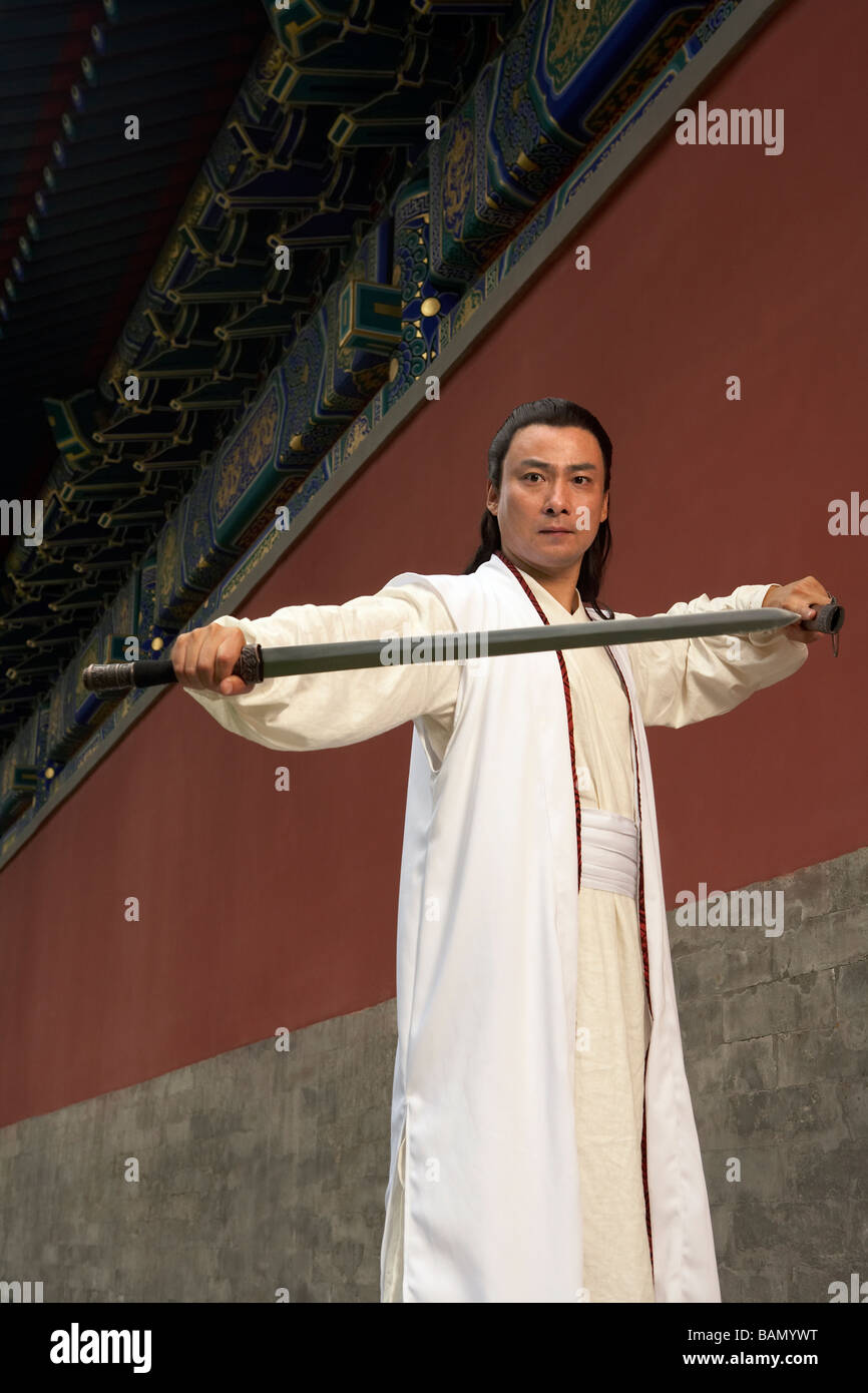 Ancient Chinese Warrior-Hero Stock Photo - Alamy
