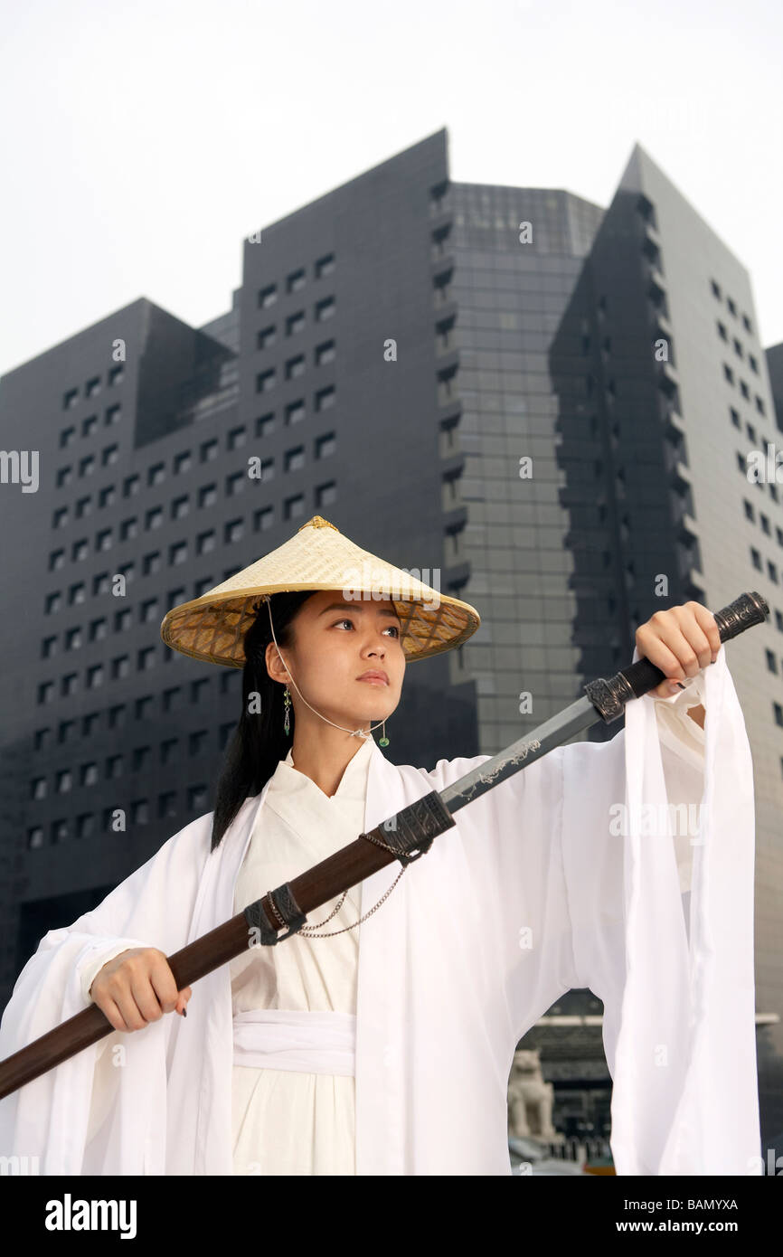 Ancient Chinese Warrior-Hero Stock Photo - Alamy