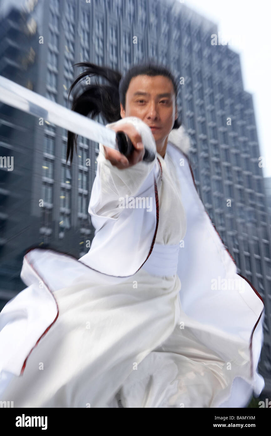 Ancient Chinese Warrior-Hero Stock Photo - Alamy