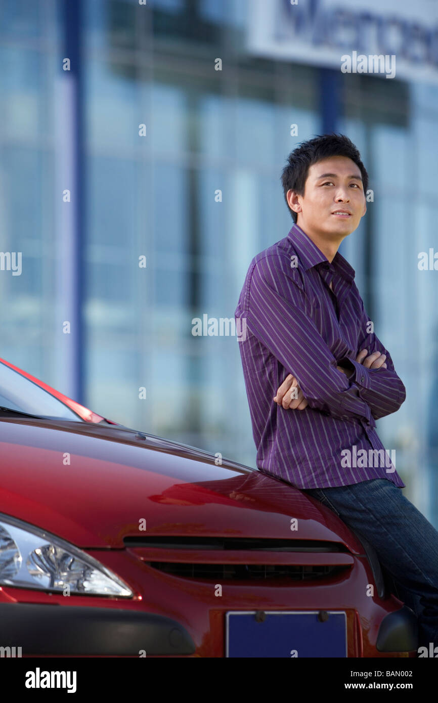 Man with a new car Stock Photo - Alamy