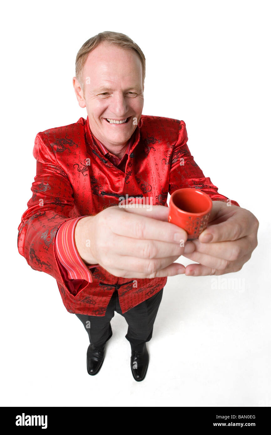 A man offers a traditional toast Stock Photo - Alamy