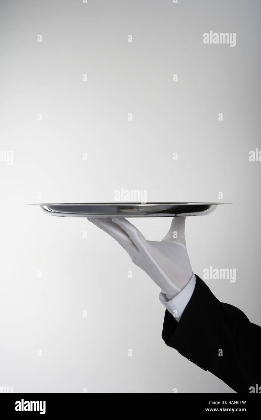 Silver platters hi-res stock photography and images - Alamy