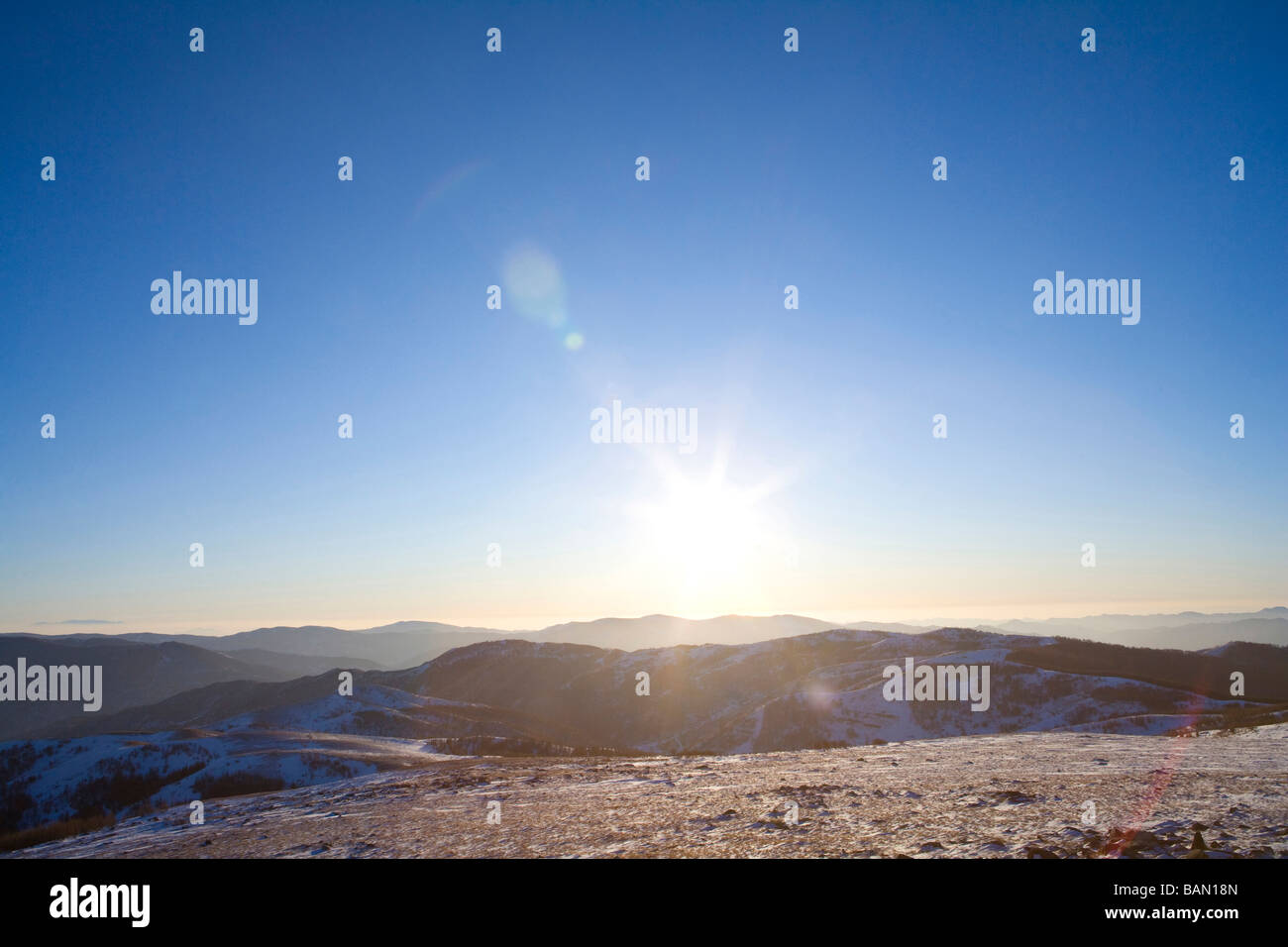 Setting over a ridge hi-res stock photography and images - Alamy