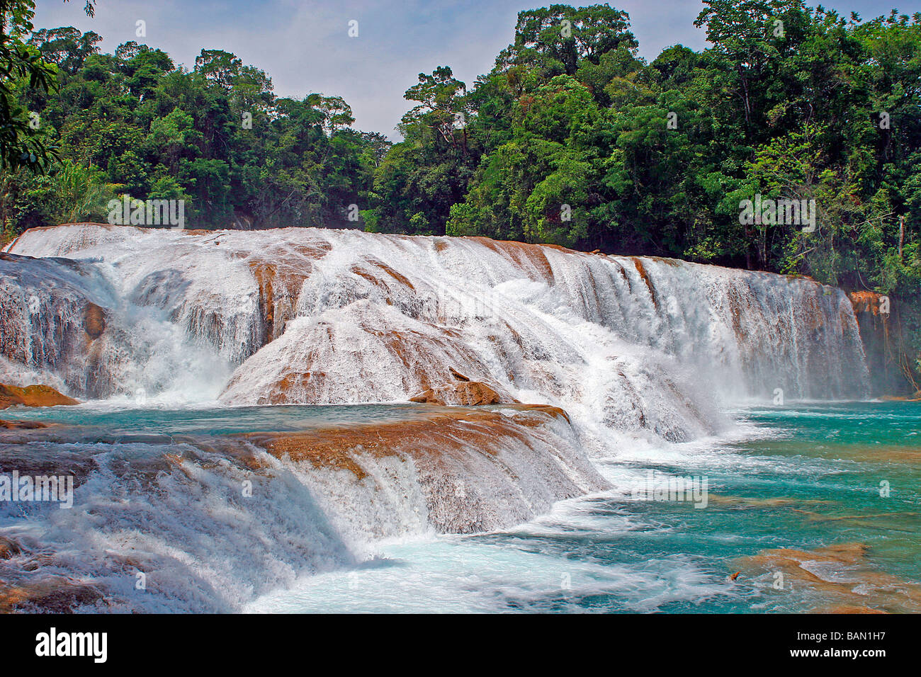 Waterfalls in Agua Azul, Mexico Stock Photo - Alamy