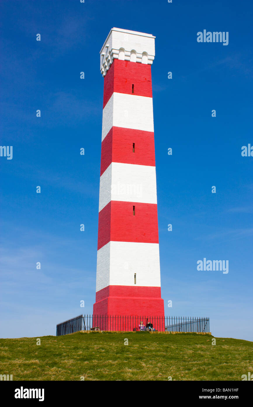 Day Mark at Gribbin Head Cornwall Stock Photo - Alamy