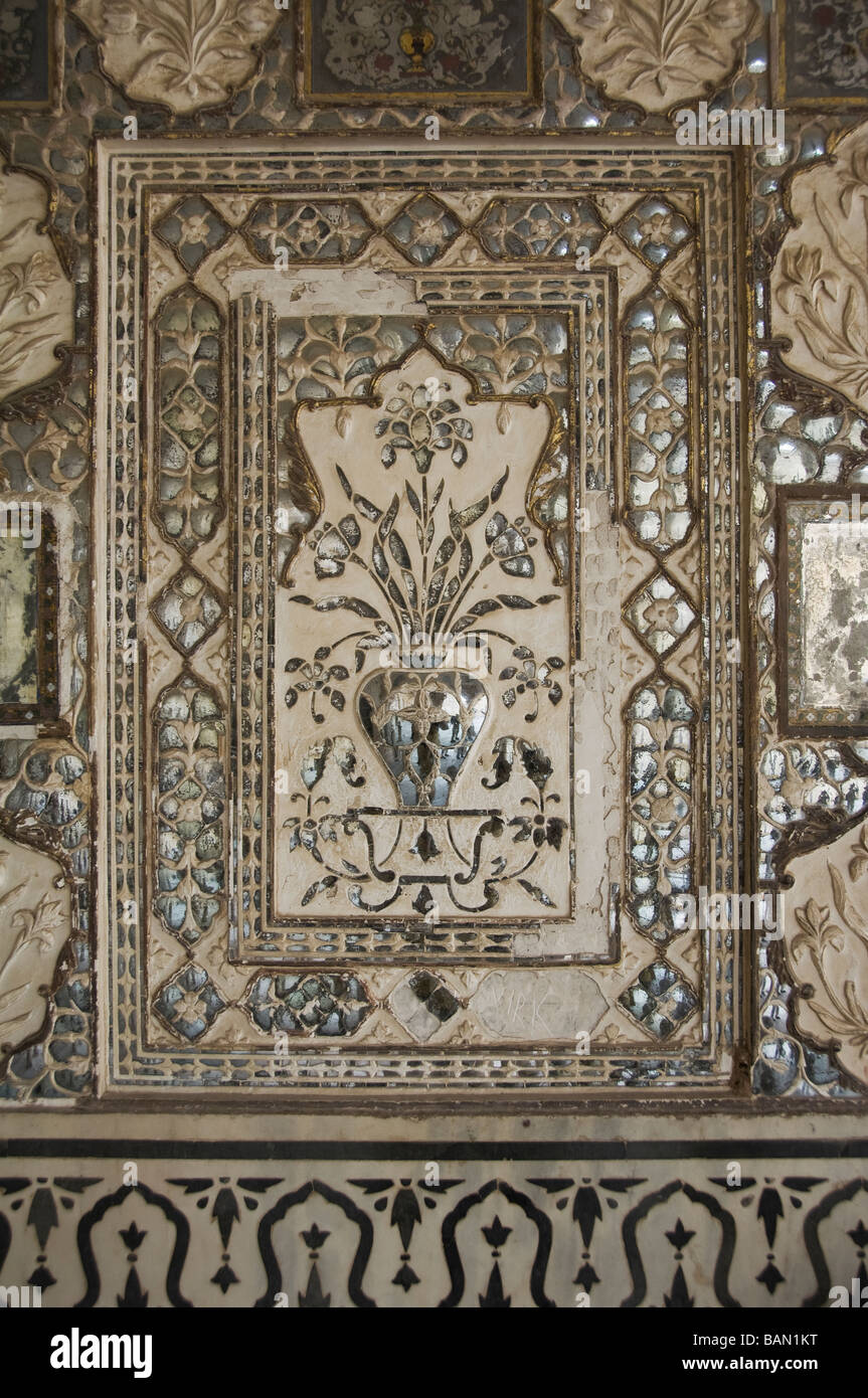 Sheesh Mahal or Palace of Mirrors Amber Fort Jaipur Rajasthan India ...
