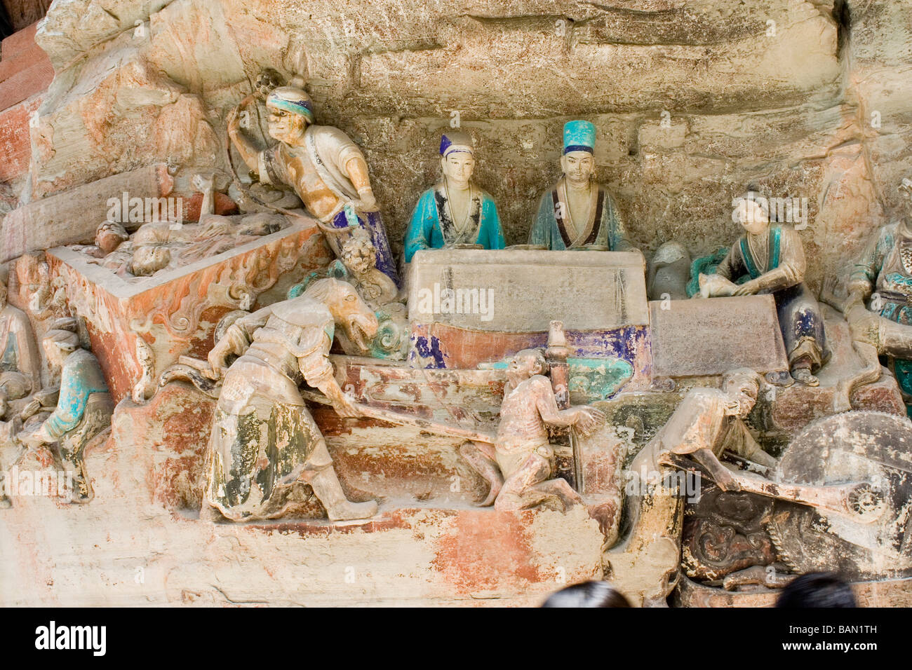 Dazu Rock Carving Grottoe Baodingshan No 20 cave Chongqing China Asia ...