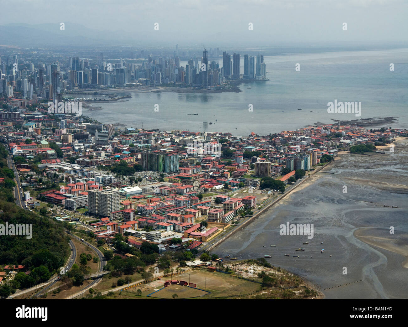 Panama city aerial view hi-res stock photography and images - Alamy