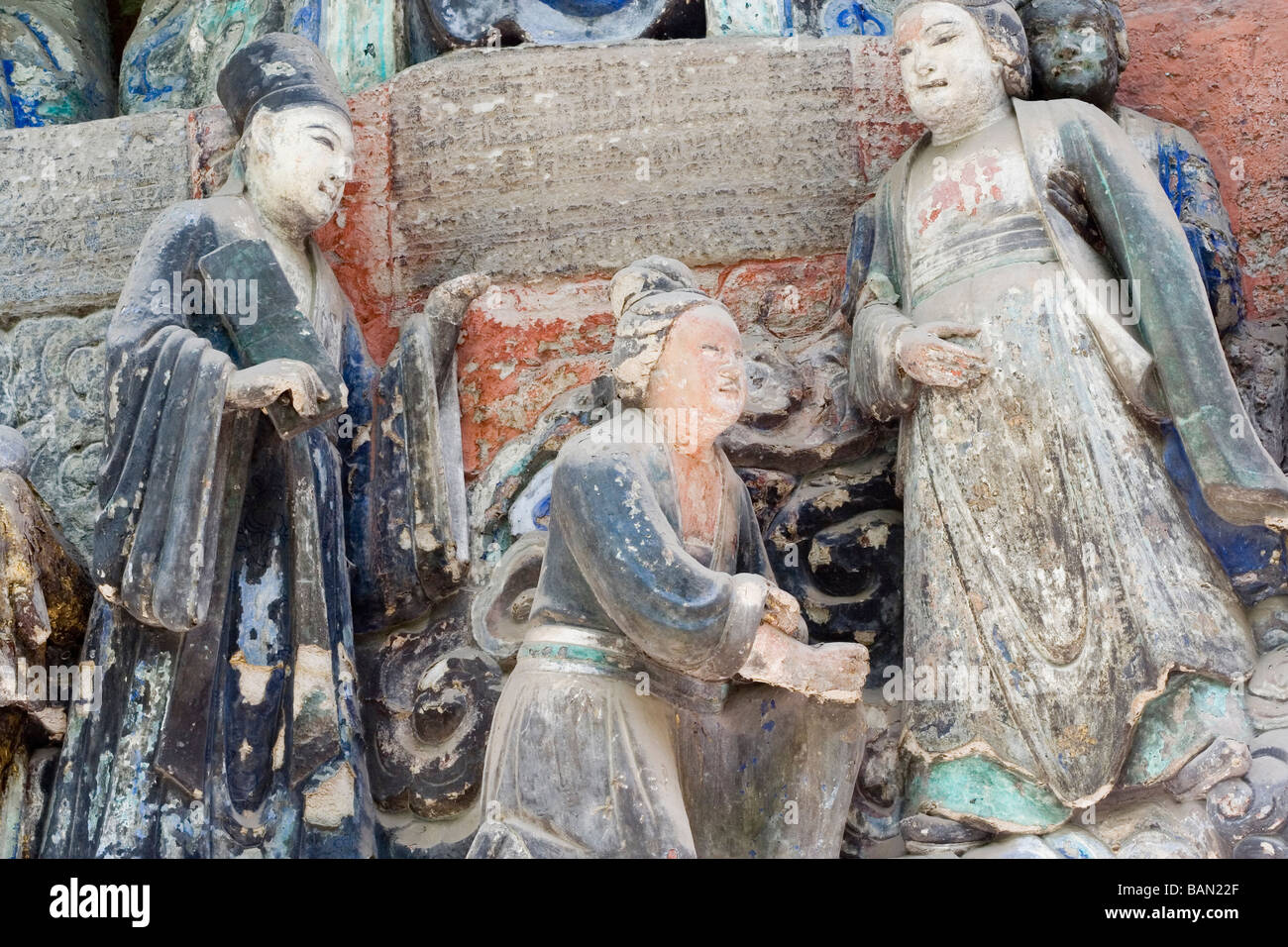 Dazu Rock Carving Grottoe Baodingshan No 15 cave Chongqing China Asia ...