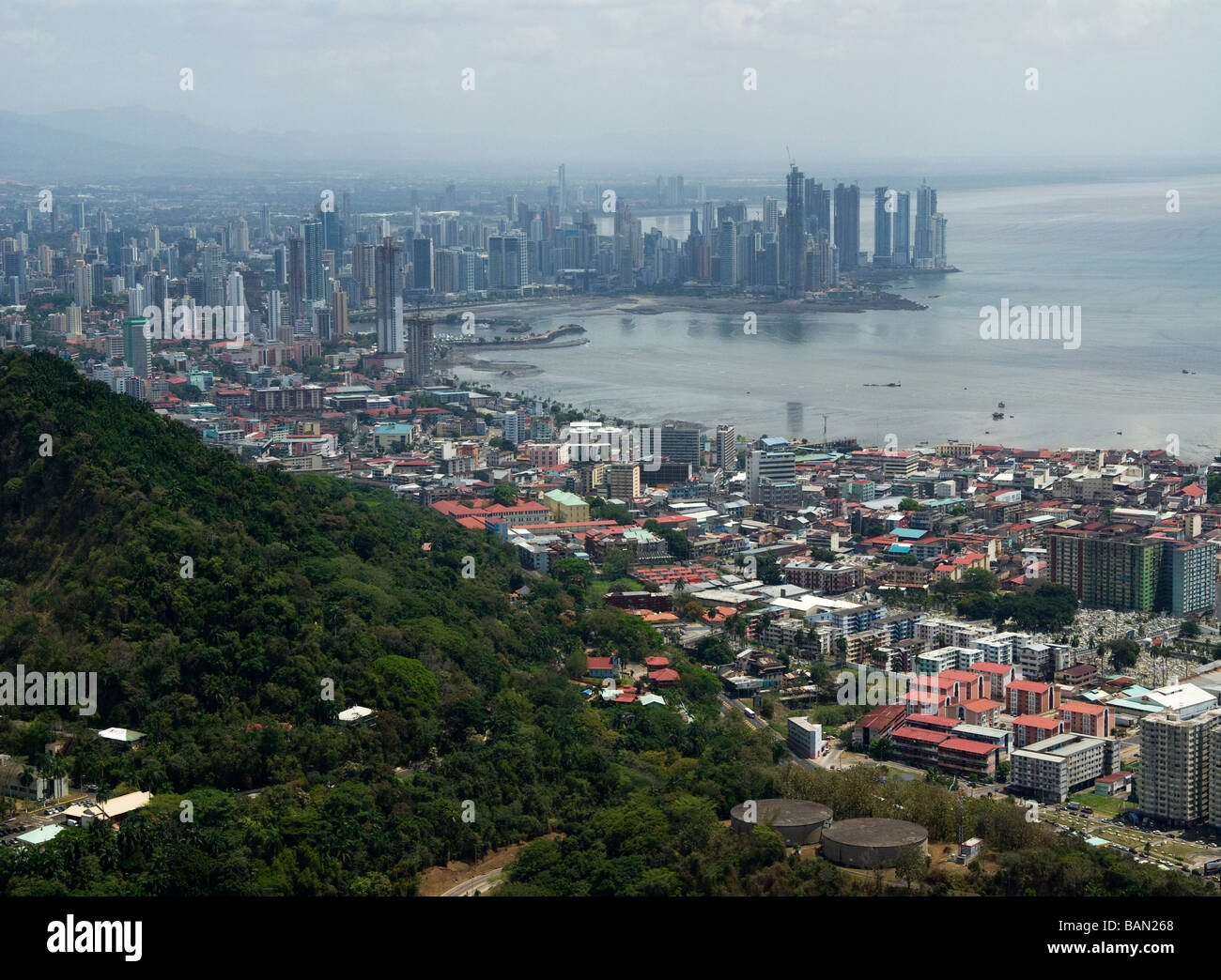Panama.Panama city.Aerial view of the city Stock Photo - Alamy