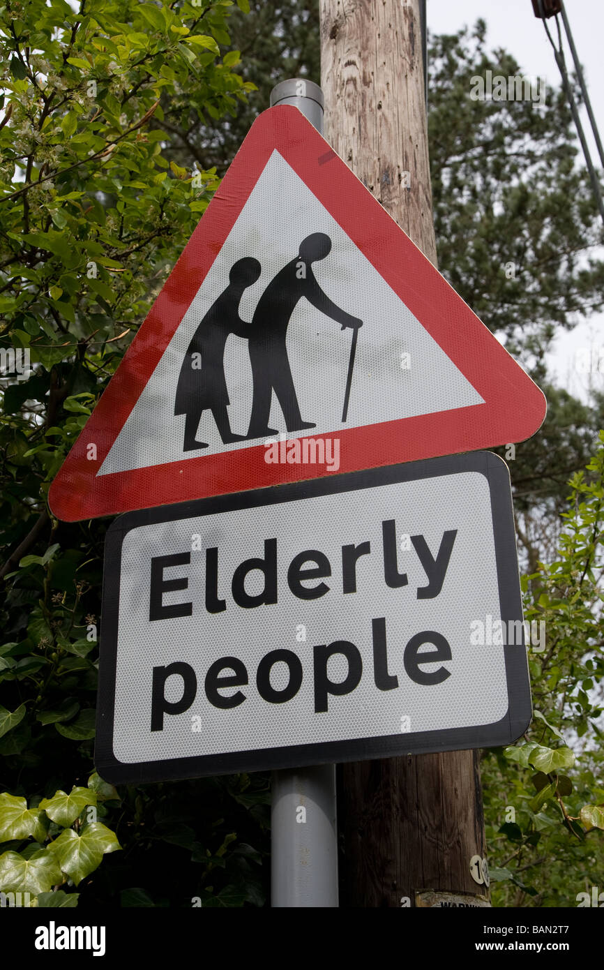 Warning for the elderly hi-res stock photography and images - Alamy