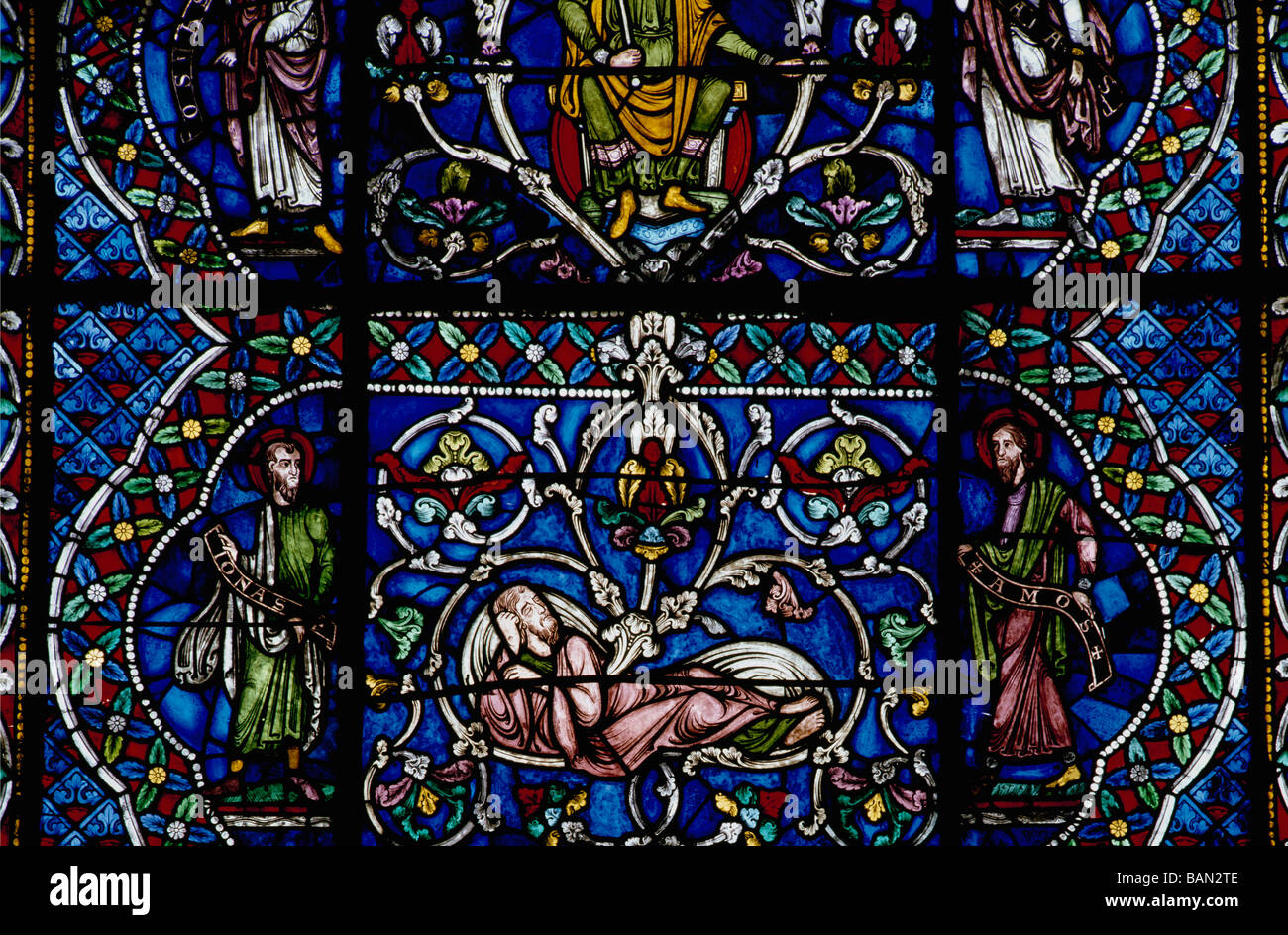 Tree of jesse stained glass window hi-res stock photography and images ...