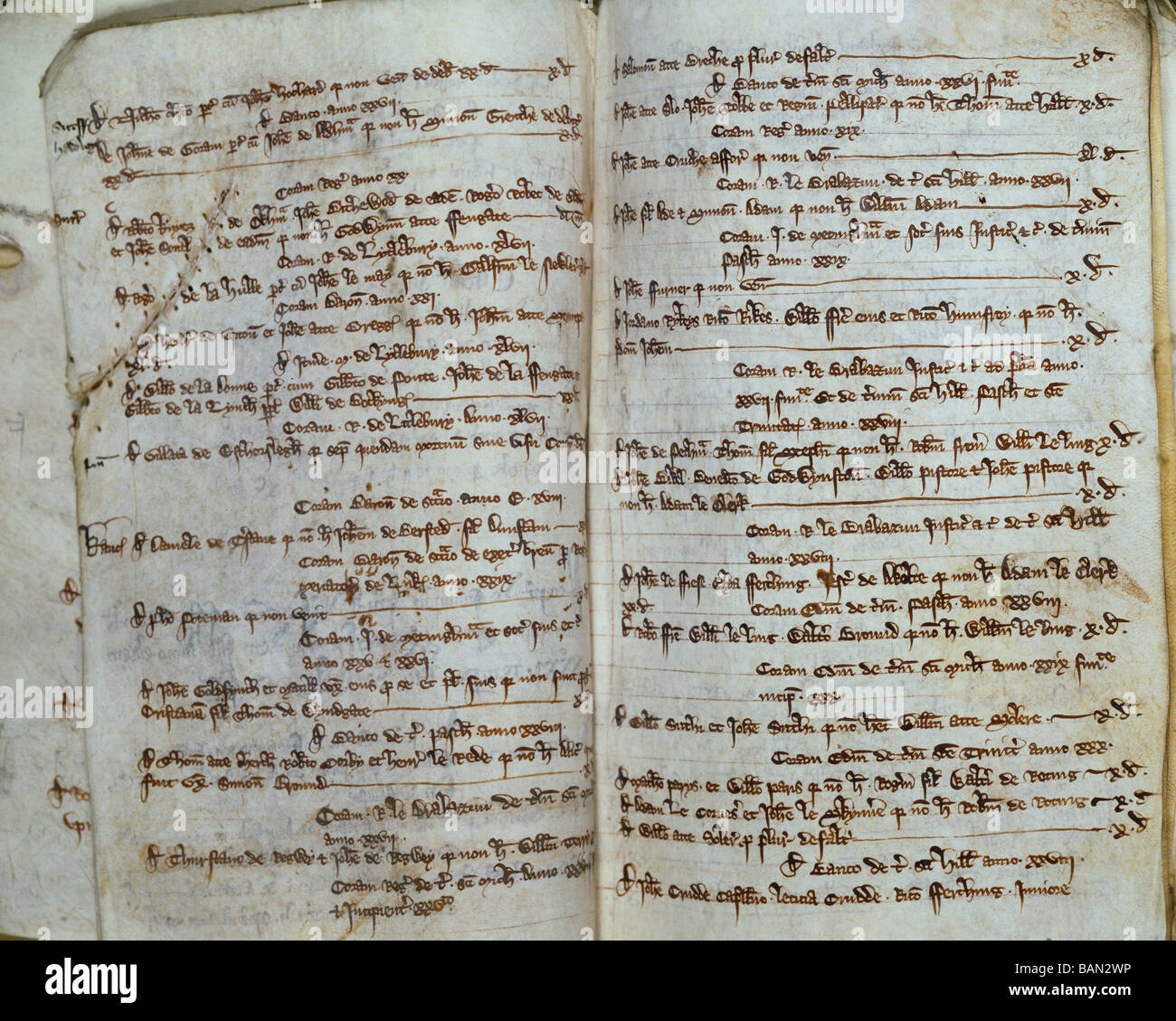 Canterbury Cathedral medieval account book kept by the monks of the ...