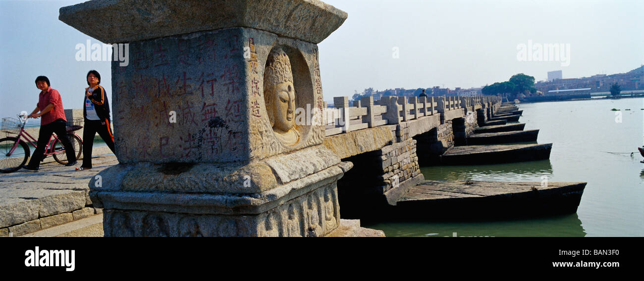 Ancient Luoyang Bridge in Quanzhou, Fujian, China. 13-Apr-2009 Stock ...
