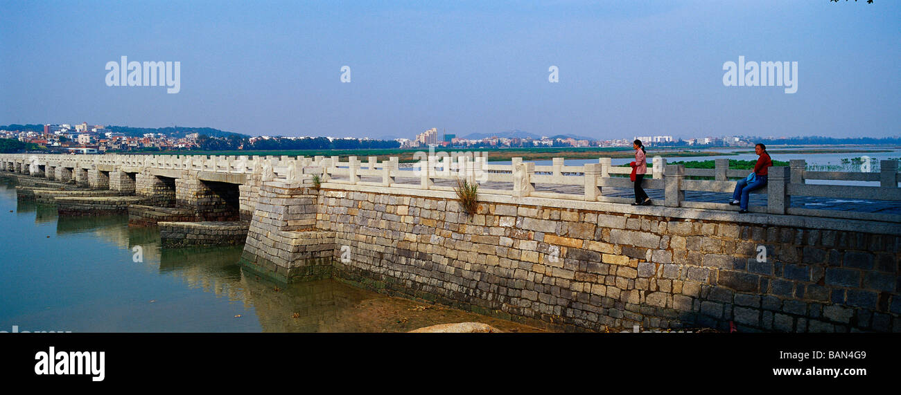 Ancient Luoyang Bridge in Quanzhou, Fujian, China. 13-Apr-2009 Stock ...