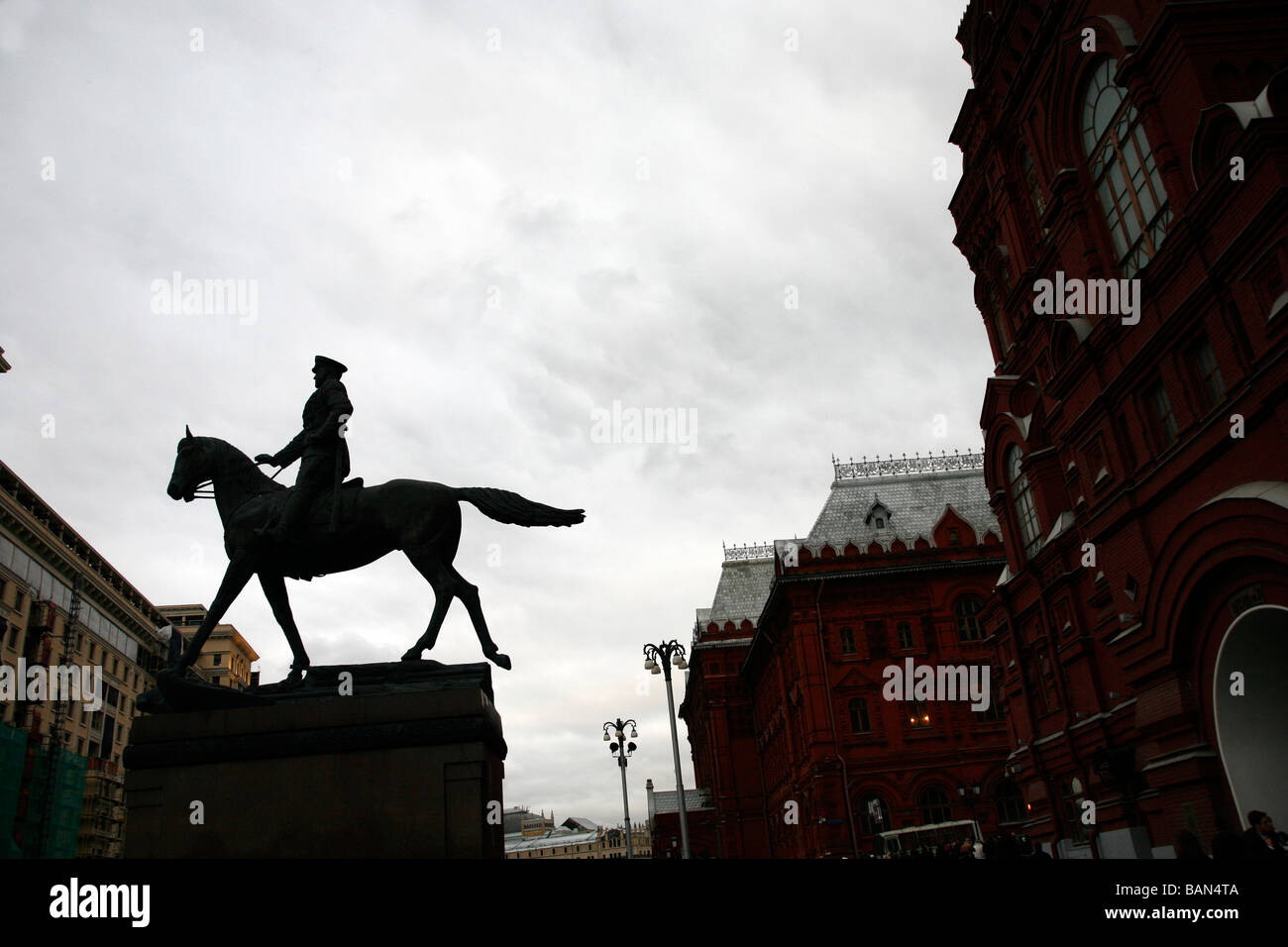 Zhukov horse statue, Red Square, Moscow Stock Photo - Alamy