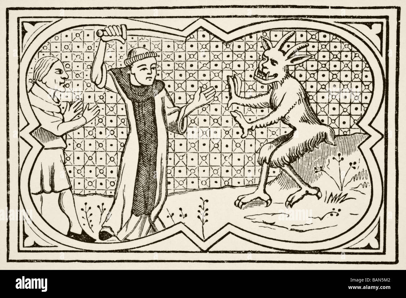 Satan devil medieval hi-res stock photography and images - Alamy