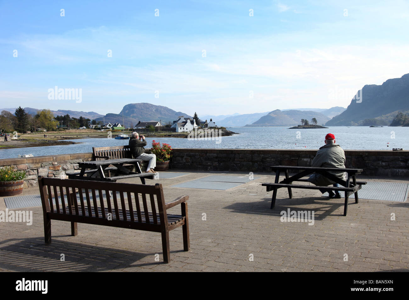 Plockton, a picturesque highland lochside village. A sheltered Scottish ...
