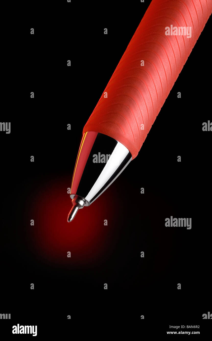 Red ball point pen hi-res stock photography and images - Alamy