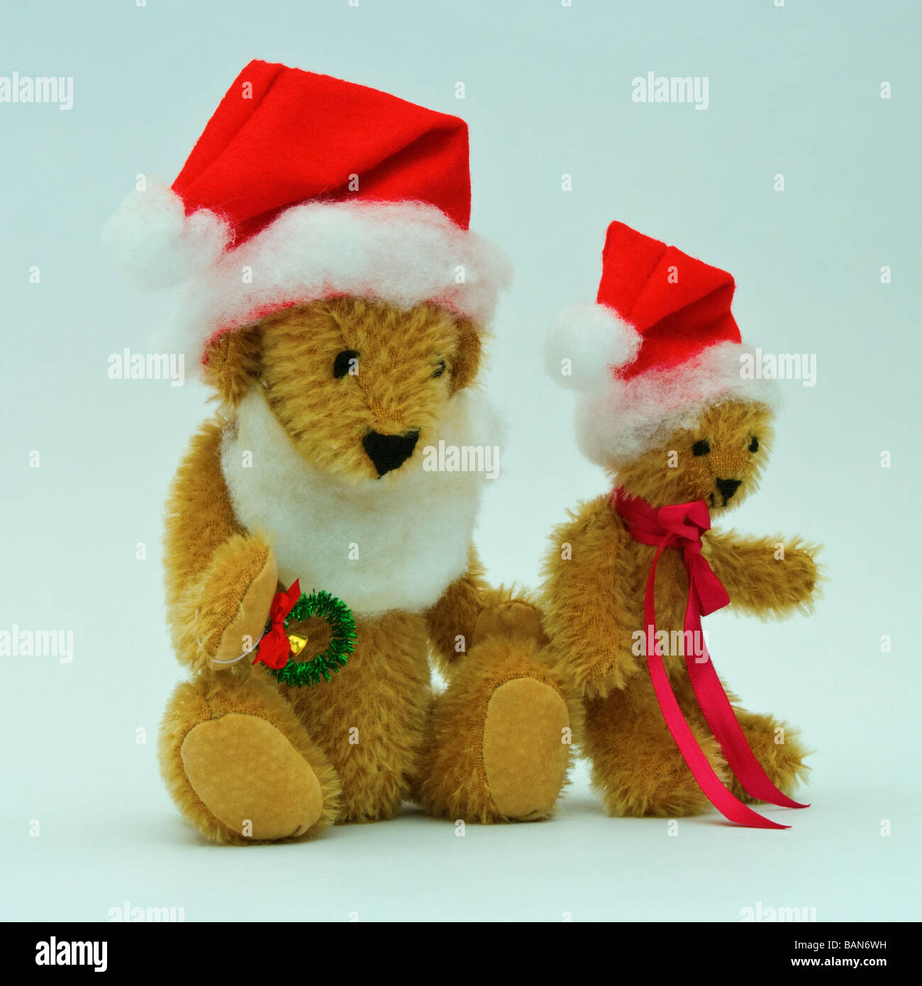 Mini Father Christmas teddy bear (Mini Bear Collection Stock Photo - Alamy
