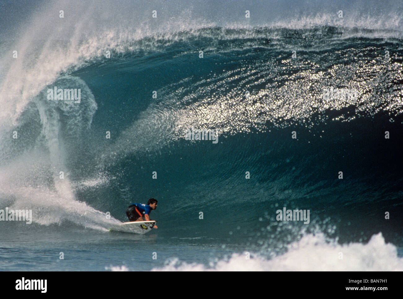 surfer at north shore island of oahu state of hawaii usa Stock Photo ...