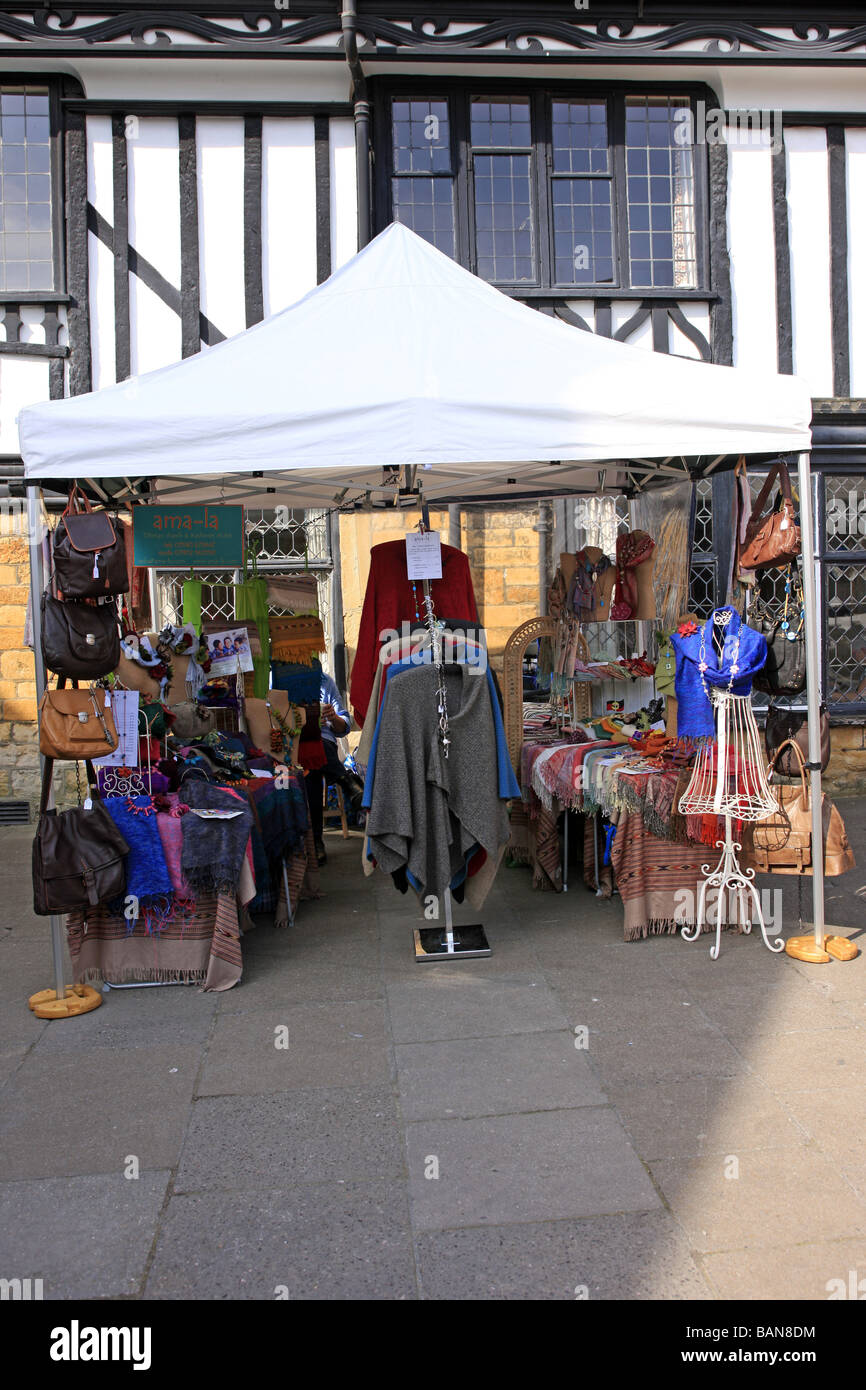 Market stall selling clothes and accessories Stock Photo - Alamy