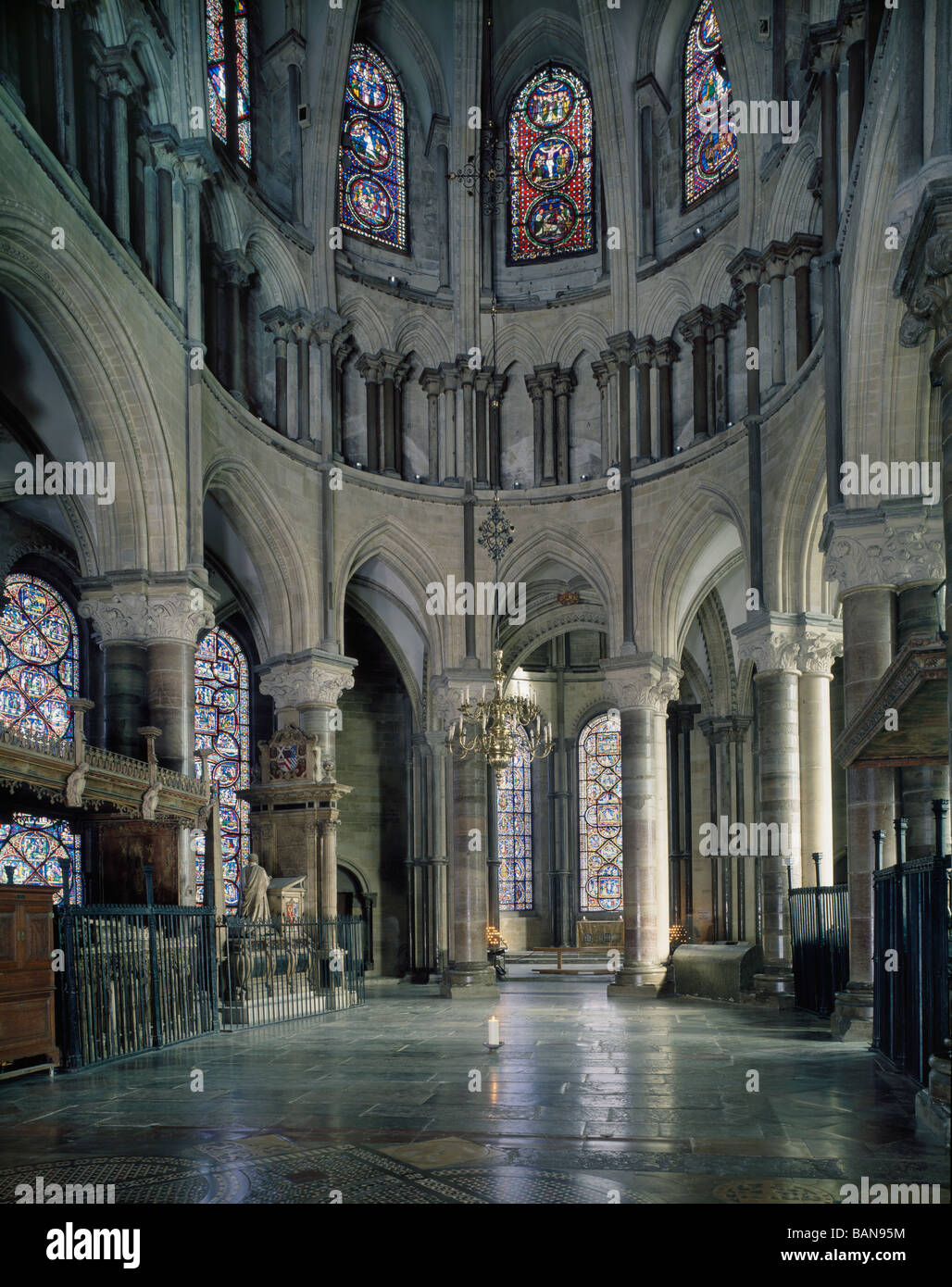 Canterbury Cathedral Trinity Chapel with site of Becket's shrine Stock ...