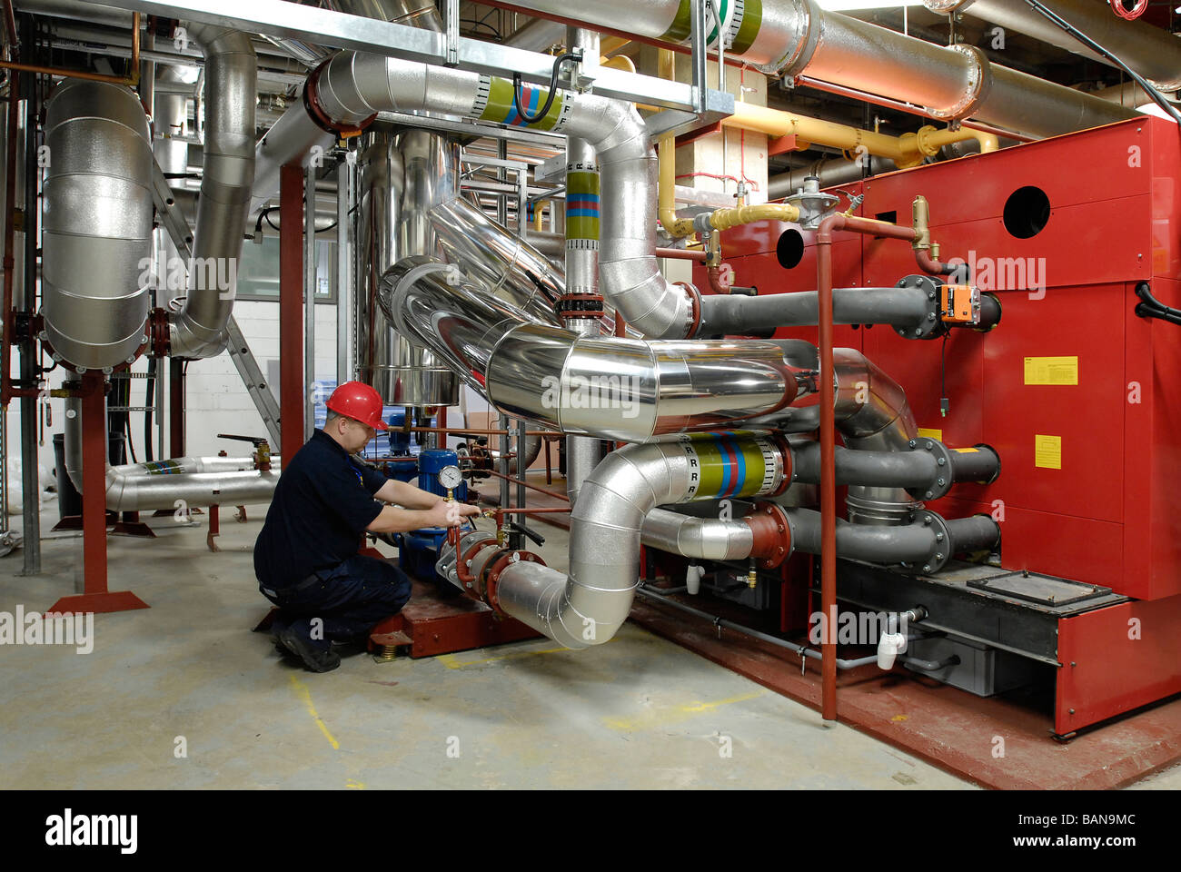 Office building heating and ventilation plant Stock Photo - Alamy