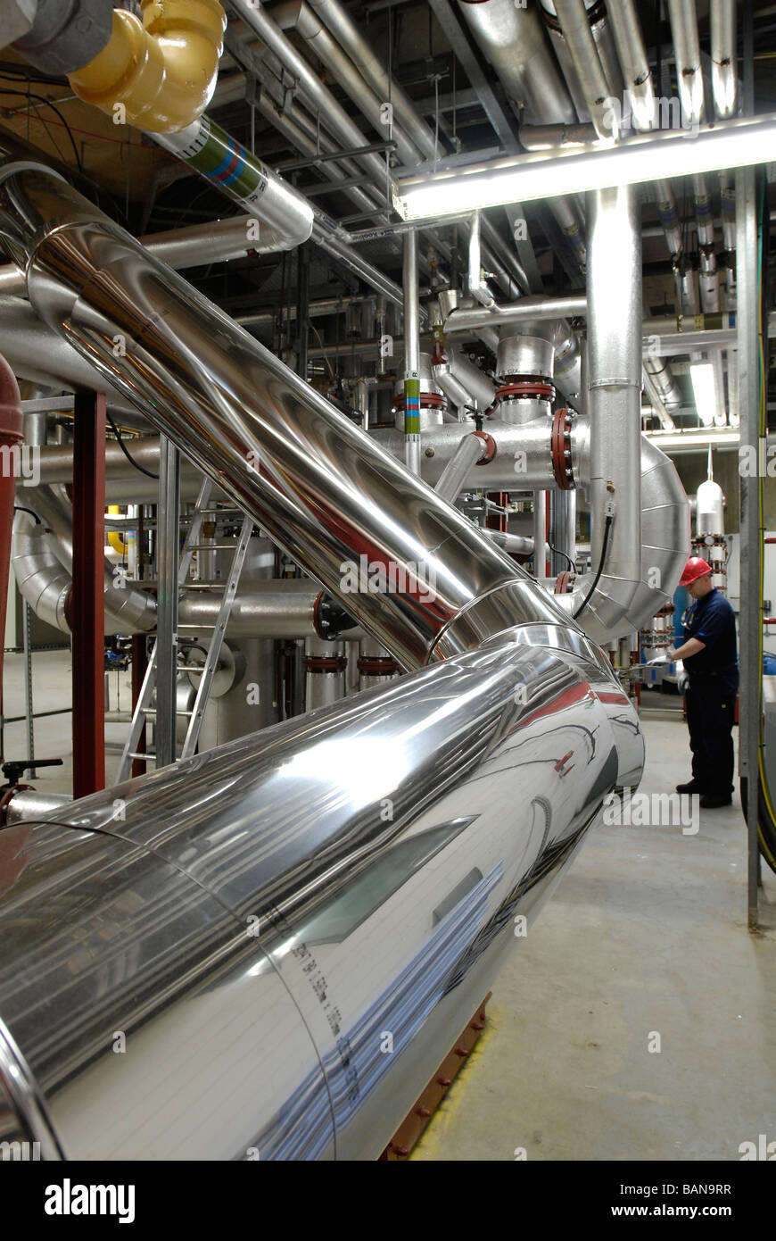 Office building heating and ventilation plant Stock Photo - Alamy