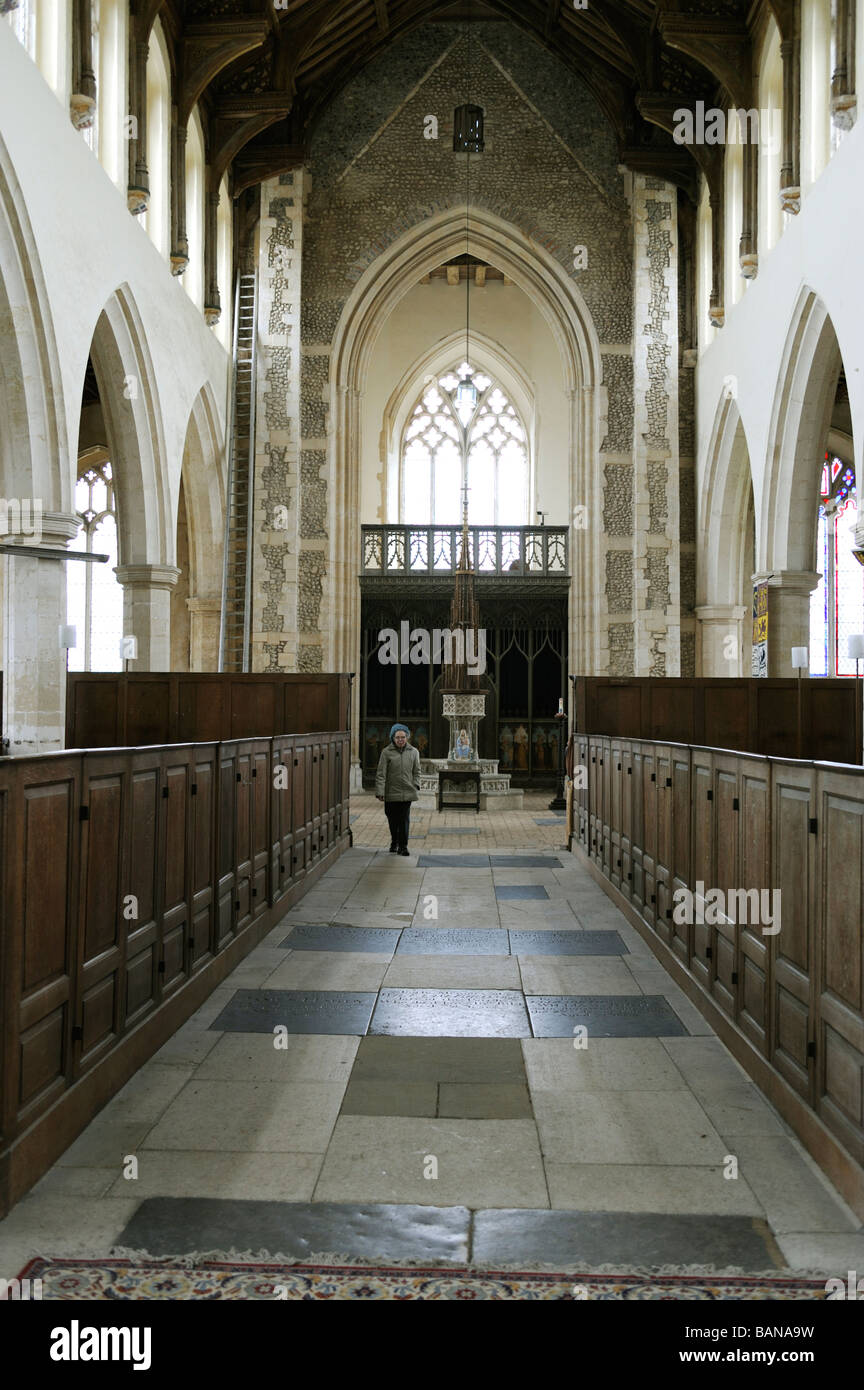 Medieval village church interior uk hi-res stock photography and images ...