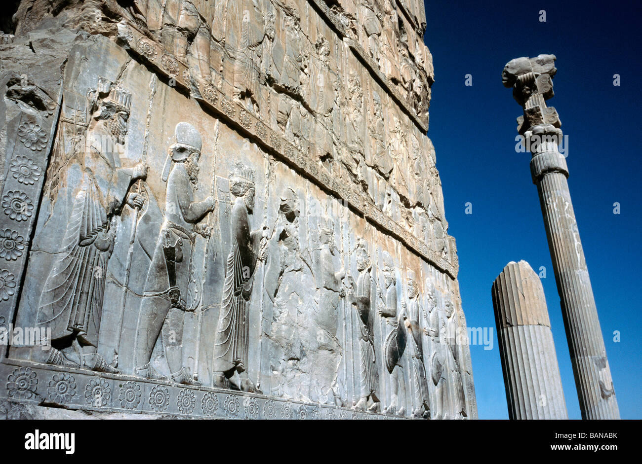 April 14, 2006 - Bas relief at Persepolis near the Iranian city of ...