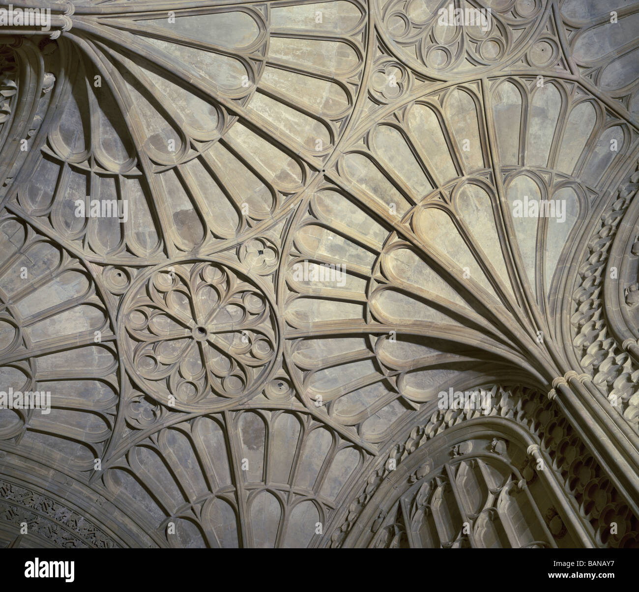 Dean's chapel fan vaulting Canterbury Cathedral Stock Photo - Alamy