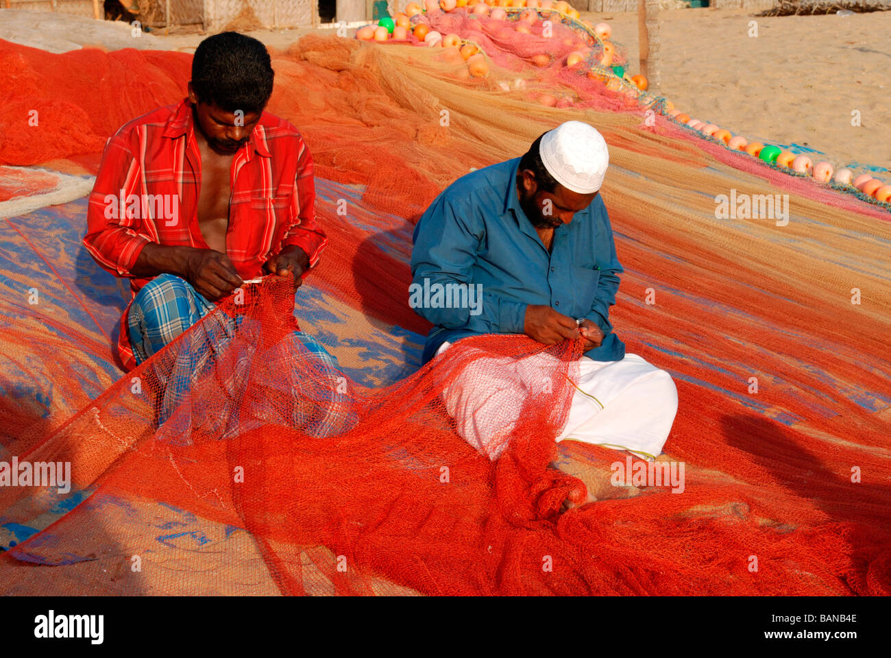 Fishing net weaving hi-res stock photography and images - Alamy