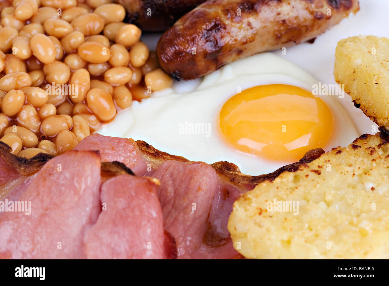 English cooked breakfast Stock Photo - Alamy