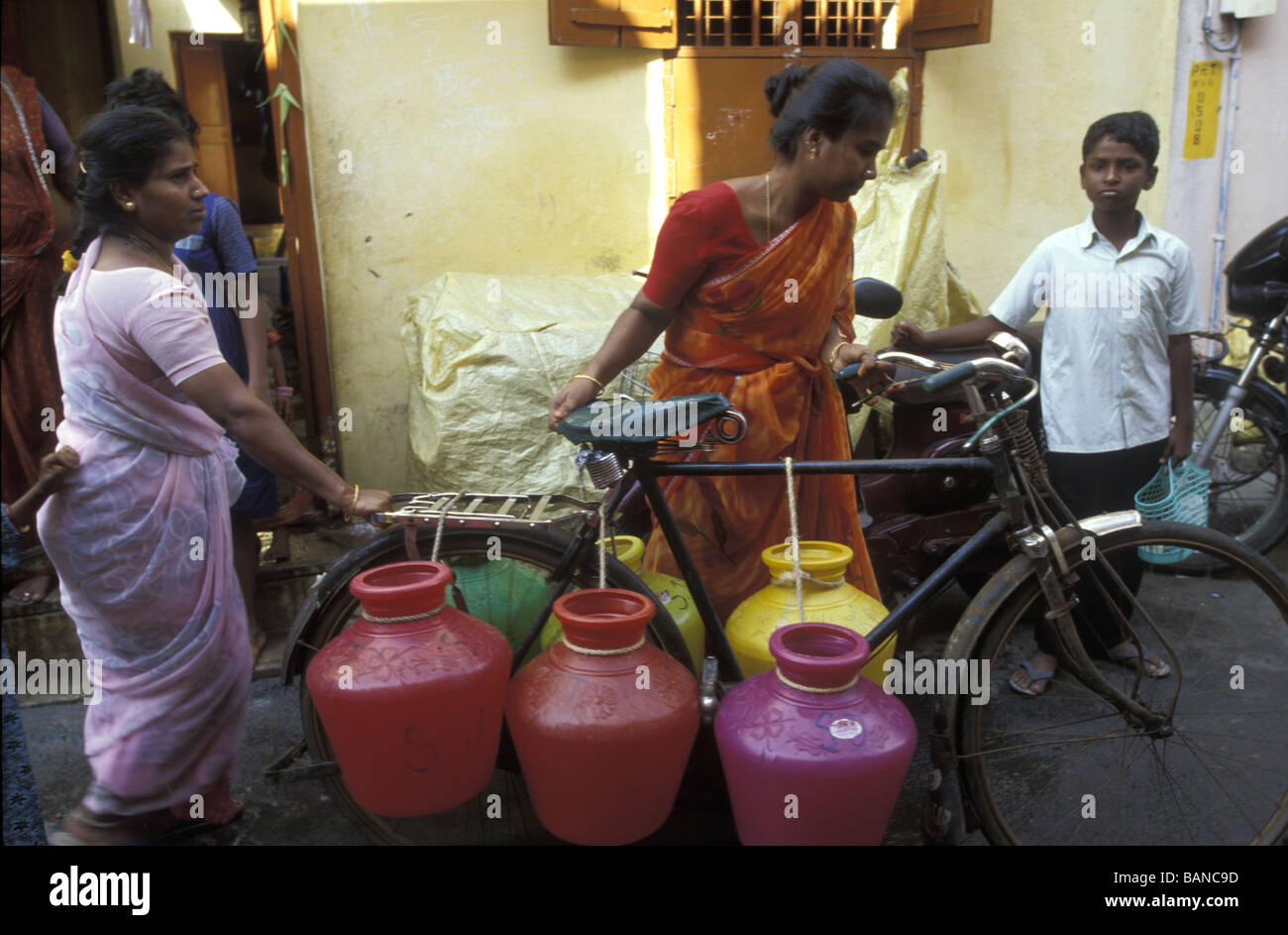Indian Woman Drinking Water India High Resolution Stock Photography and ...