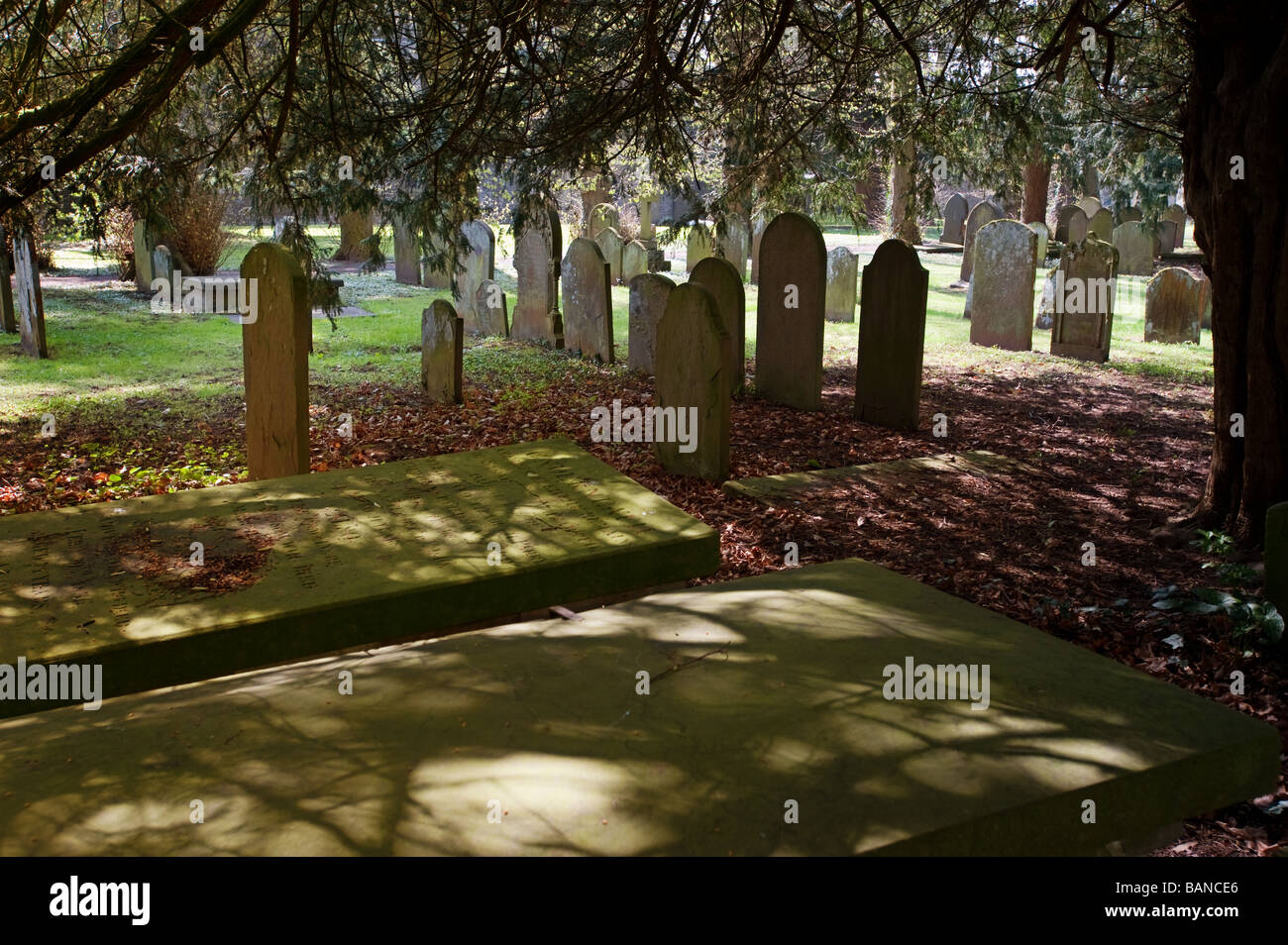 The graveyard at Brecon Cathedral, Brecon, Wales, UK Stock Photo - Alamy