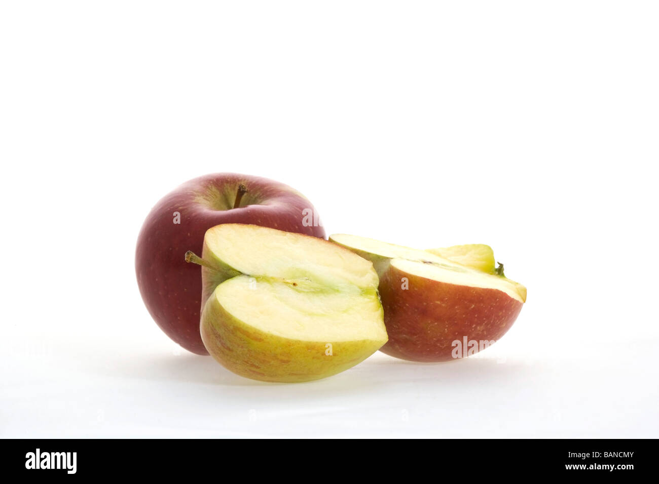 Apple Isolated on White Background Stock Photo - Alamy