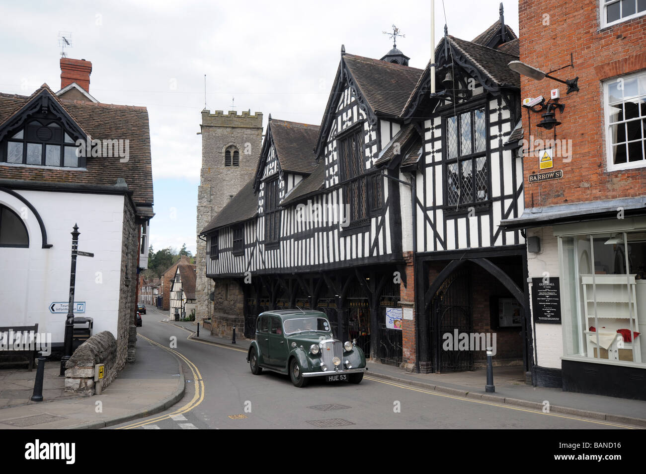 The Guildhall Much Wenlock Shropshire England Uk Stock Photo - Alamy