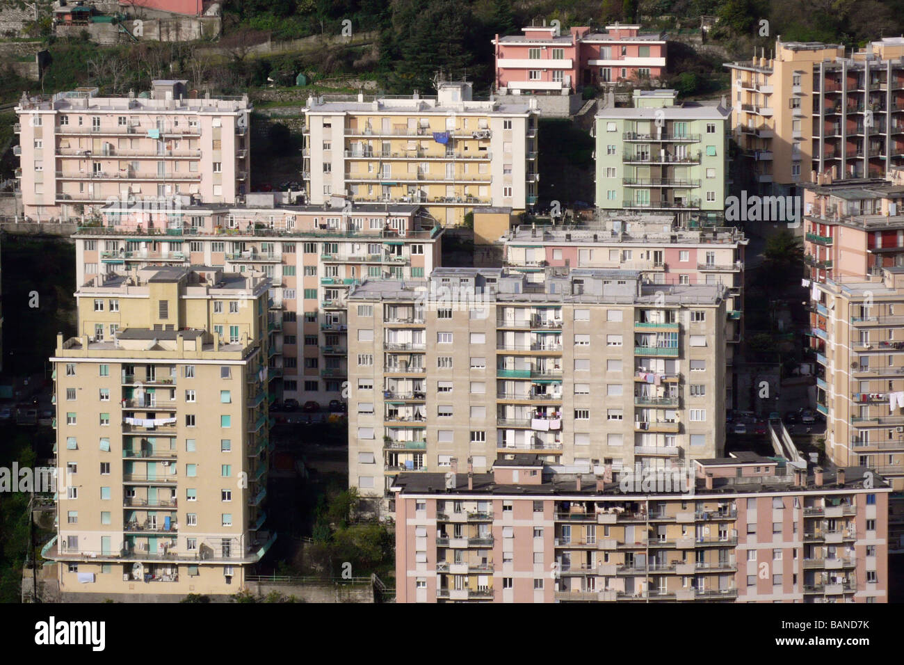 Western suburbs of Genoa Italy Stock Photo - Alamy