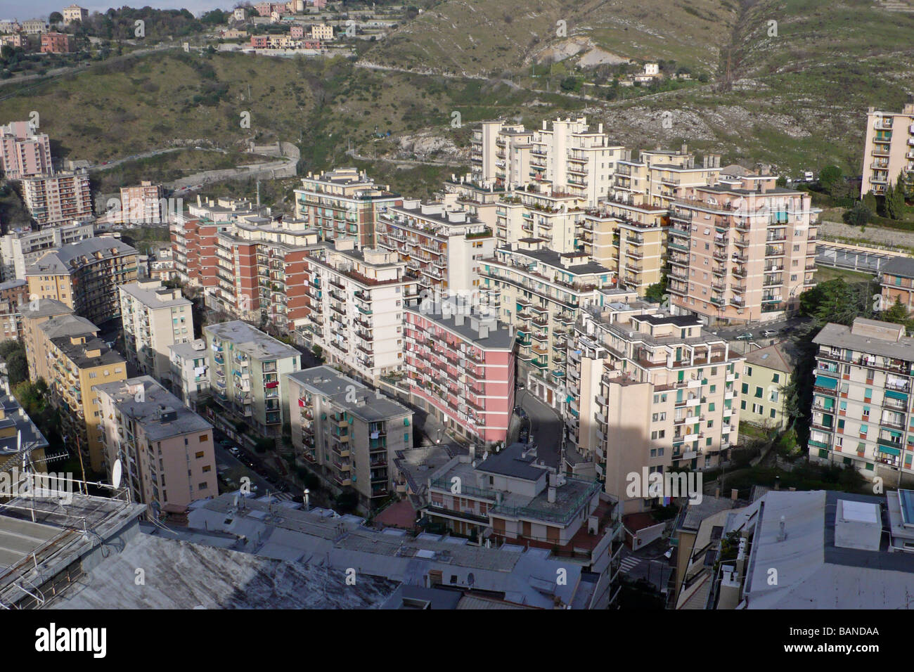 Western suburbs of Genoa Italy Stock Photo - Alamy